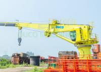 China 3T 40M Marine Electric Hydraulic Crane Telescopic Boom 50M Hook Travel for sale