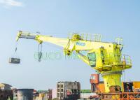 China 3T 40M Marine Electric Hydraulic Crane Telescopic Boom 50M Hook Travel for sale