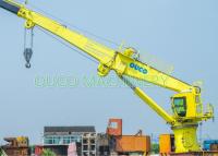 China 3T 40M Marine Electric Hydraulic Crane Telescopic Boom 50M Hook Travel for sale