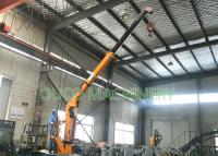 China Telescopic Boom Hydraulic Marine Pedestal Mounted Crane 0.7T 6M SWL 7.5KW for sale
