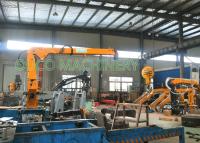 China Telescopic Boom Hydraulic Marine Pedestal Mounted Crane 0.7T 6M SWL 7.5KW for sale