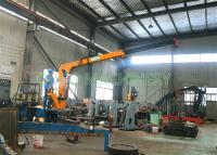 China Small Hydraulic Marine Pedestal Mounted Telescopic Boom Crane 0.7t 8m for sale
