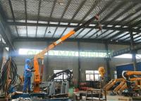 China Small Hydraulic Marine Pedestal Mounted Telescopic Boom Crane 0.7t 8m for sale