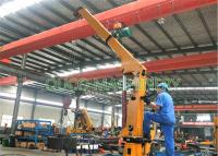 China Small Hydraulic Marine Pedestal Mounted Telescopic Boom Crane 0.7t 8m for sale
