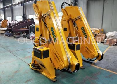 China OUCO 2.4T8M Knuckle Telescopic Boom Marine Hydraulic Deck Crane Small Footprint for sale
