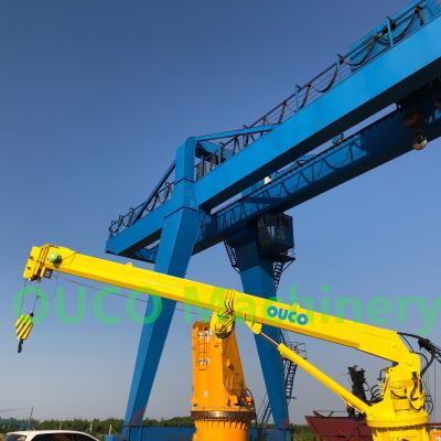 China 0.2T Flameproof Hydraulic Marine Crane With 20m Telescopic Section for sale