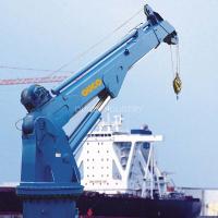 China 7t Marine Telescopic Boom Crane Hydraulic 10m Working Radius AC440V 60Hz for sale