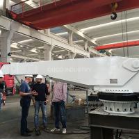 China OUCO 1T4M Electric-Hydraulic Marine Deck Crane Yacht Duty 7.5kW 440V for sale