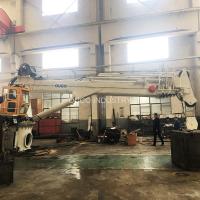 China 3 Ton 30 Meter Hydraulic Telescopic Boom Marine Deck Crane with Pedestal Base for sale