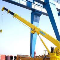 China 0.2t 20m Telescopic Boom Crane Marine High Safety for Lifting Cargoes for sale