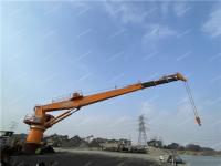 China PSV Telescopic Boom Offshore Crane 5T37M Left Hand Drive Cab Base 2 Level Sea State for sale