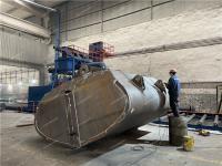 China 24 CBM Two Peels Mechanical Clamshell Grab Bucket for Sand Grains Double Rope for sale
