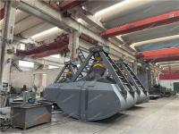 China 24 CBM Two Peels Mechanical Clamshell Grab Bucket for Sand Grains Double Rope for sale