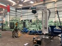 China Electro Hydraulic Telescopic Boom Crane 0.5T 3.5M for Small Boat Marine Use for sale
