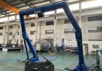 China 20KN Marine A Frame Crane 2 Level Sea State for Boat Deck Stern Operation for sale
