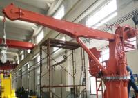 China 3T Hydraulic Ship Deck Crane Stiff Boom Work Radius 4M for sale