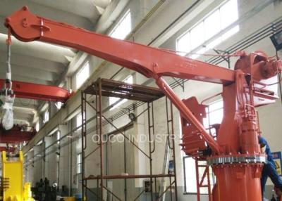 China 3T Hydraulic Ship Deck Crane Stiff Boom Work Radius 4M for sale
