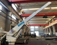 China CCS Certified 1.5T 5M Yacht Stiff Boom Crane 380V 15m/min White for sale