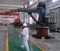 China 1T 30M Pedestal Telescopic Jib Crane IP56 Marine Deck Crane with 360° Rotation for sale