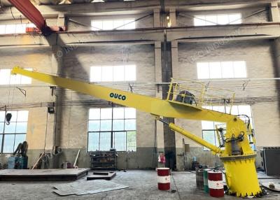China OUCO 5T15M Ocean Stiff Boom Crane Hydraulic Power Marine Knuckle Boom 380V 50Hz for sale