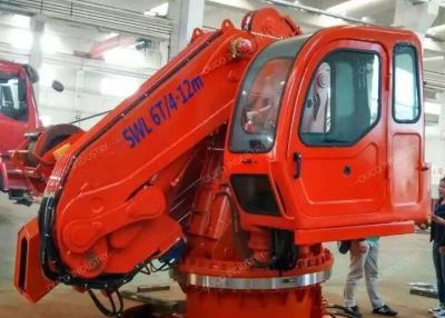 China 6T Marine Foldable Knuckle Boom Crane 12M Working Radius for sale