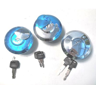 China Motorcycle Fuel Tank Cap with Key for Titan150 CG125 Steel Silver Lock for sale