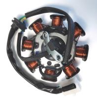 China TITAN 150 KNS Motorcycle Ignition System 8-Pole 3-Hole Magneto Coil for AC Ignition for sale
