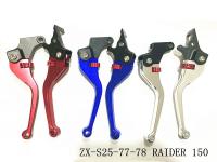 China Aluminum Alloy Motorcycle Handlebar Lever for TMX HD3 RXK Thunder-125 - CNC Milled Surface with Rotation Adjuster for sale