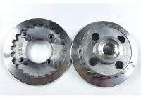 China TVS KING / TVS 3W Tricycle Clutch Plate Replacement - Silver Color 4-Pin Aluminum Construction for sale