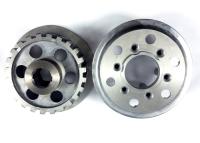 China 6 Pin Metal Tricycle Clutch Plate and Disc for TVS KING / TVS 3W - Silver 4Pin Aluminum Construction for sale