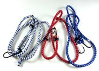 China Motorcycle Retractable Elastic Rope with Hooks 80-140cm Length 4-8mm Diameter Luggage Strap for sale
