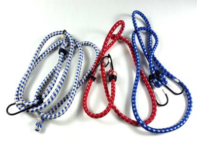 China Motorcycle Retractable Elastic Rope with Hooks 80-140cm Length 4-8mm Diameter Luggage Strap for sale