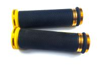 China Aluminium Alloy Rubber Motorcycle Hand Grips B647 65 - Universal Fit for Honda Yamaha Suzuki Kawasaki for sale