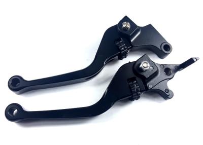 China Steel Motorcycle Handlebar Lever Set - 2Pcs Black Aftermarket Accessories with Custom Logo Options for sale