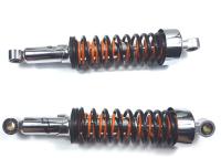 China Heavy Duty Motorcycle Rear Shock Absorber with Double Spring for BAJAJ CT100 - 125mm to 450mm Compatible Models for sale
