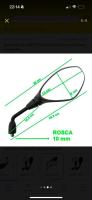 China Universal Motorcycle Replacement Mirror - 120mm Diameter with 8mm Thread Mounting for Various Models for sale
