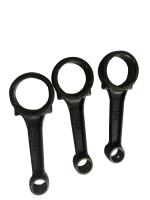China CNC Carved Steel Motorcycle Engine Connecting Rod 38mm Big End 17mm Small End for BAJAJ205 3W 4S Models for sale