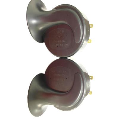 China Copper Snail Car Horn DL75 C 12V 24V High 510Hz Low 420Hz 105-118dB Waterproof for sale