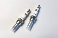 China Tricycle Motorcycle Engine Spark Plug CR8E 10mm Thread Black White Orange Colors for sale
