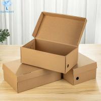 China Recyclable Biodegradable Corrugated Cardboard Boxes Shoe Packaging for sale