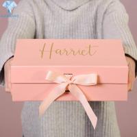 China Recyclable Spot UV Jewelry Luxury Magnetic Gift Box With Bow for sale