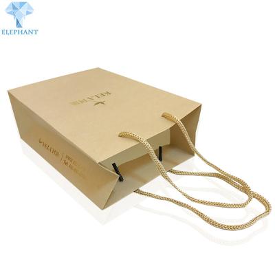 China 3 Layer Personalized Brown Gift Bags With Handles Tea Packaging for sale