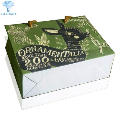China Wholesale Custom Environmentally Recyclable Printed Shopping Gift Bags With Handles for sale