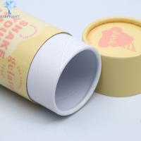 China Recyclable Tea Coffee Kraft Tubes Packaging Brown CMYK Printing for sale
