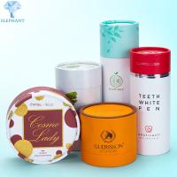 China Oval Cardboard Cylinder Packaging Biodegradable White Paper Tube Packaging for sale
