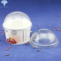 China White 8oz 12oz Custom Printed Ice Cream Cups Biodegradable for sale