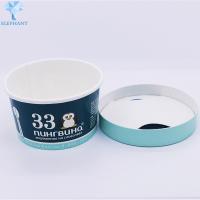 China OEM ODM Offset Printing Paper Ice Cream Containers With Lids for sale