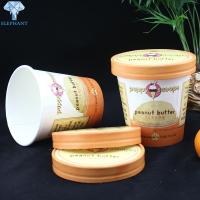 China OEM ODM Custom Printed Ice Cream Containers 8OZ With Lid for sale