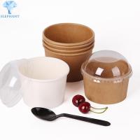 China Two Layers PE Coated Paper Ice Cream Sundae Cups Flexo Printing for sale