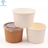 China Two Layers PE Coated Paper Ice Cream Sundae Cups Flexo Printing for sale